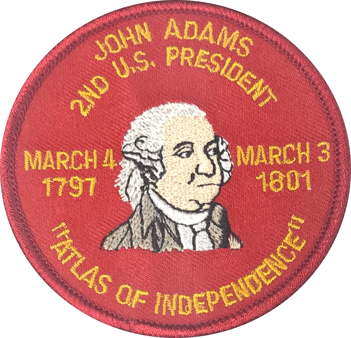 President John Adams 3" Patch
