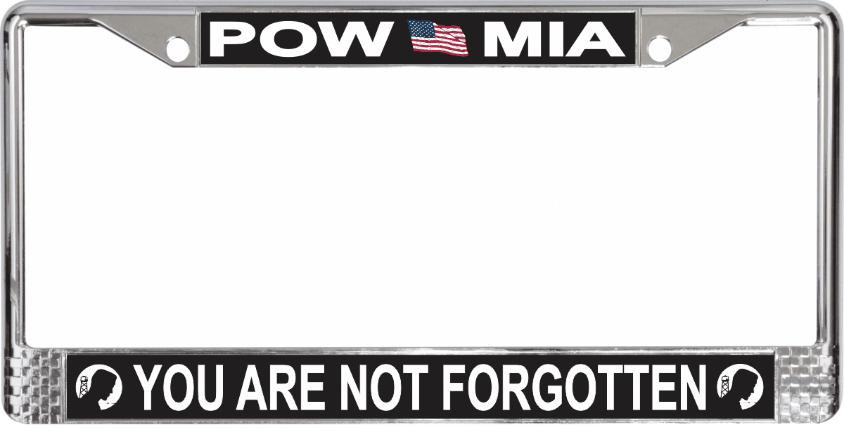 Prisoner of War POW / MIA License Plate Frame