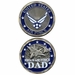 Proud Air Force Dad Challenge Coin