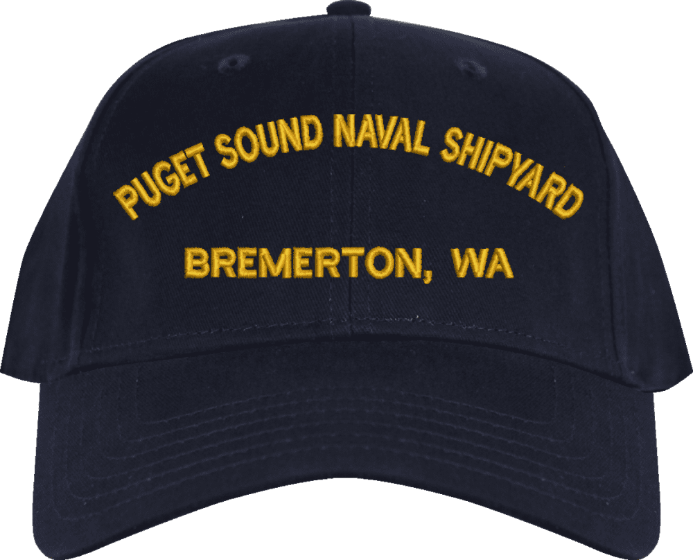 Puget Sound Naval Shipyard Bremerton Custom Embroidered Cap