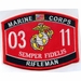 Rifleman Marine Corps MOS 0311 USMC 5" Military Patch