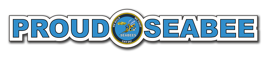 Seabee Bumper Sticker with Emblem Decal
