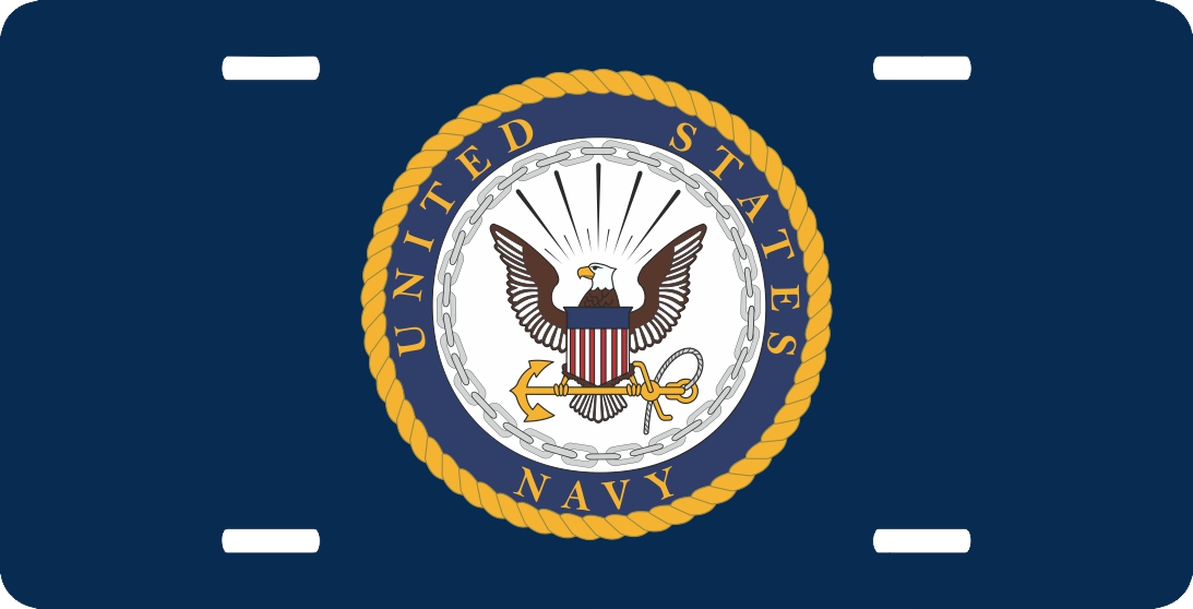 U.S. Navy Insignia License Plate