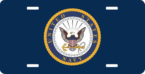U.S. Navy Insignia License Plate