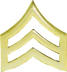 Sergeant (Gold) Lapel Pin
