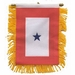 Single Blue Star Service Banner (4"x5")