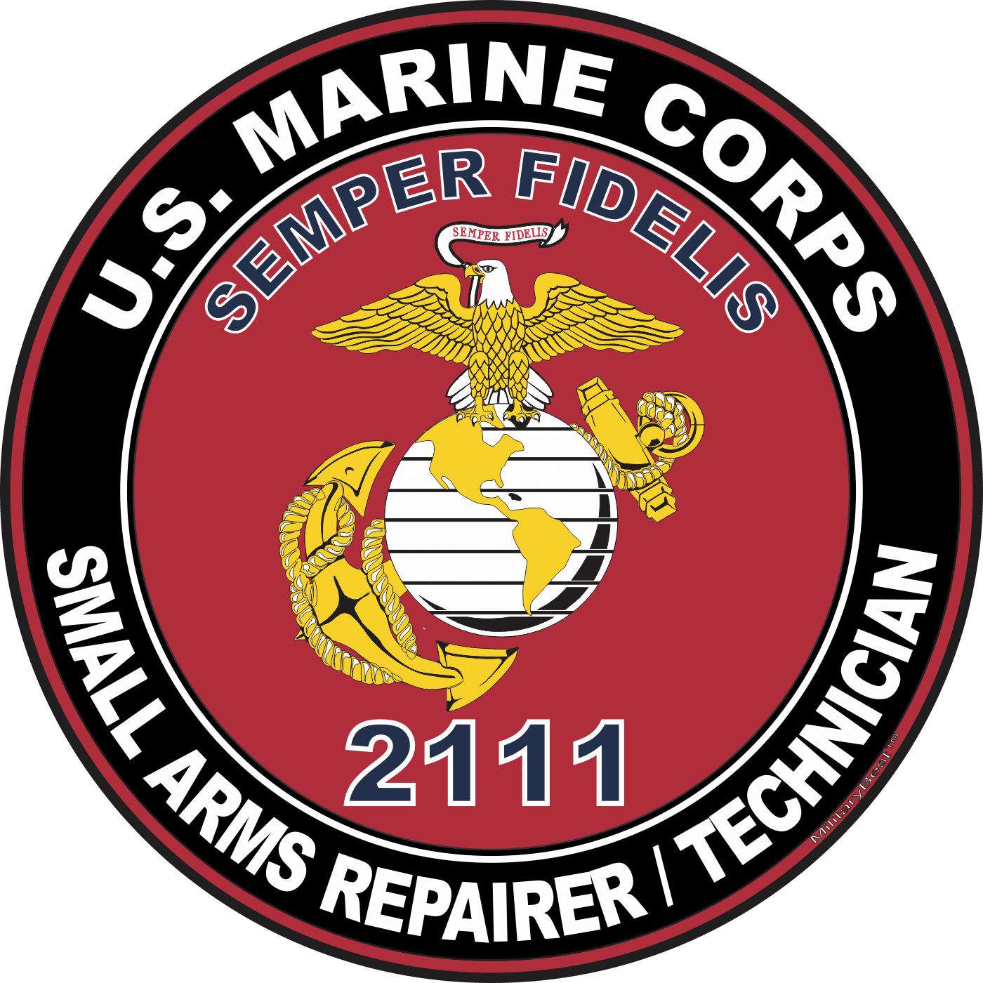 U.S.M.C. MOS 2111 Small Arms Repairer / Technician Decal