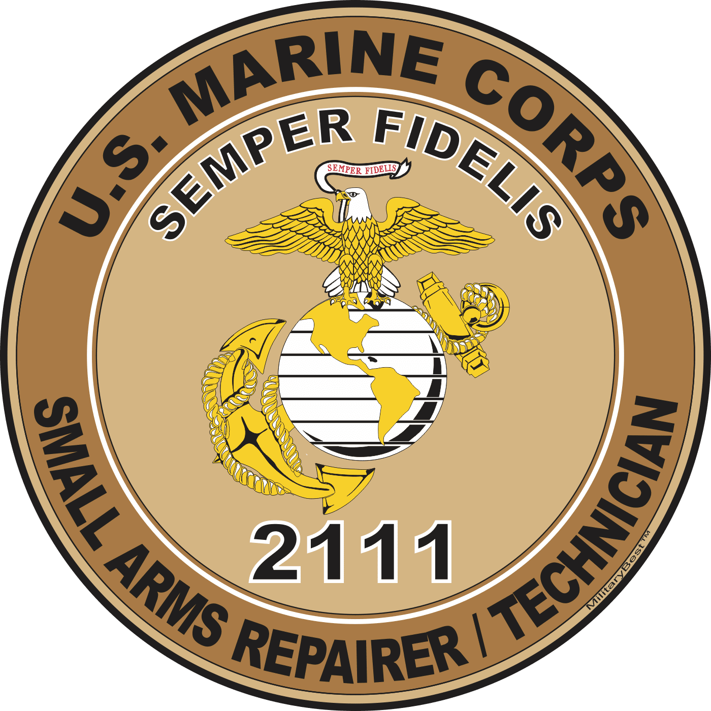U.S.M.C. MOS 2111 Small Arms Repairer / Technician Decal