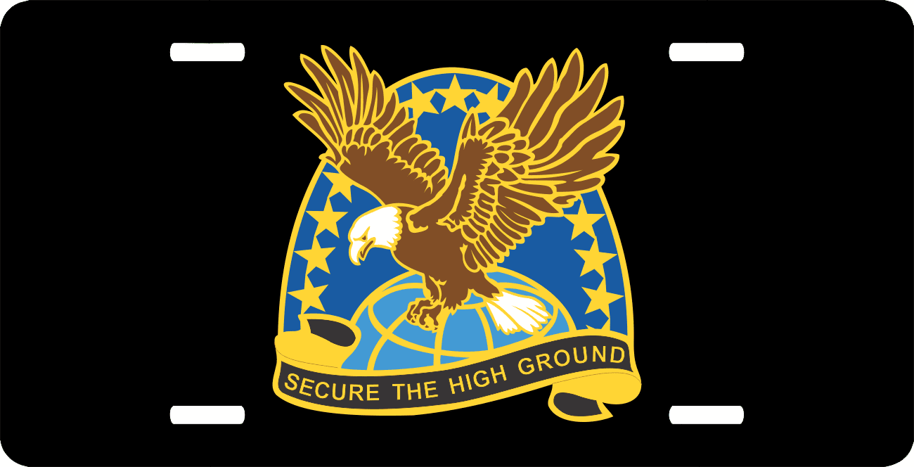 Space and Missile Defense Command Unit Crest License Plate