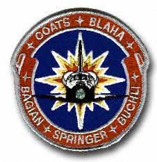 SPACE SHUTTLE DISCOVERY STS-29 COATS, BLAHA, BAGIAN, BUCHLI, SPRINGER 4 ...