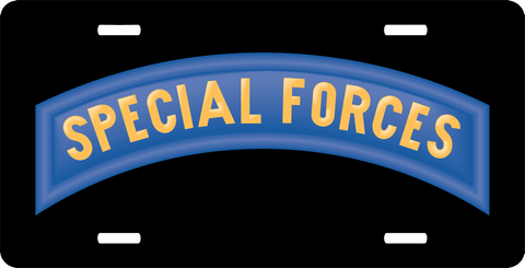 Special Forces Tab License Plate