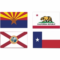 State Flag and State Seal Vinyl Transfer Decals