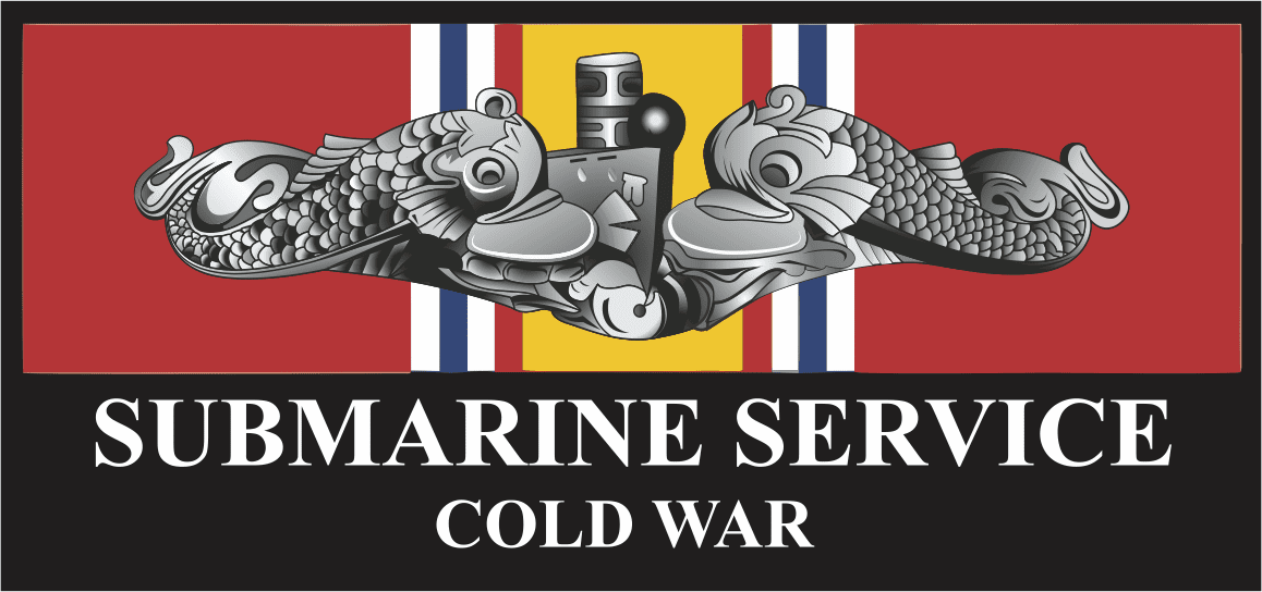 Submarine Service Silver Dolphins Cold War Veteran Decal
