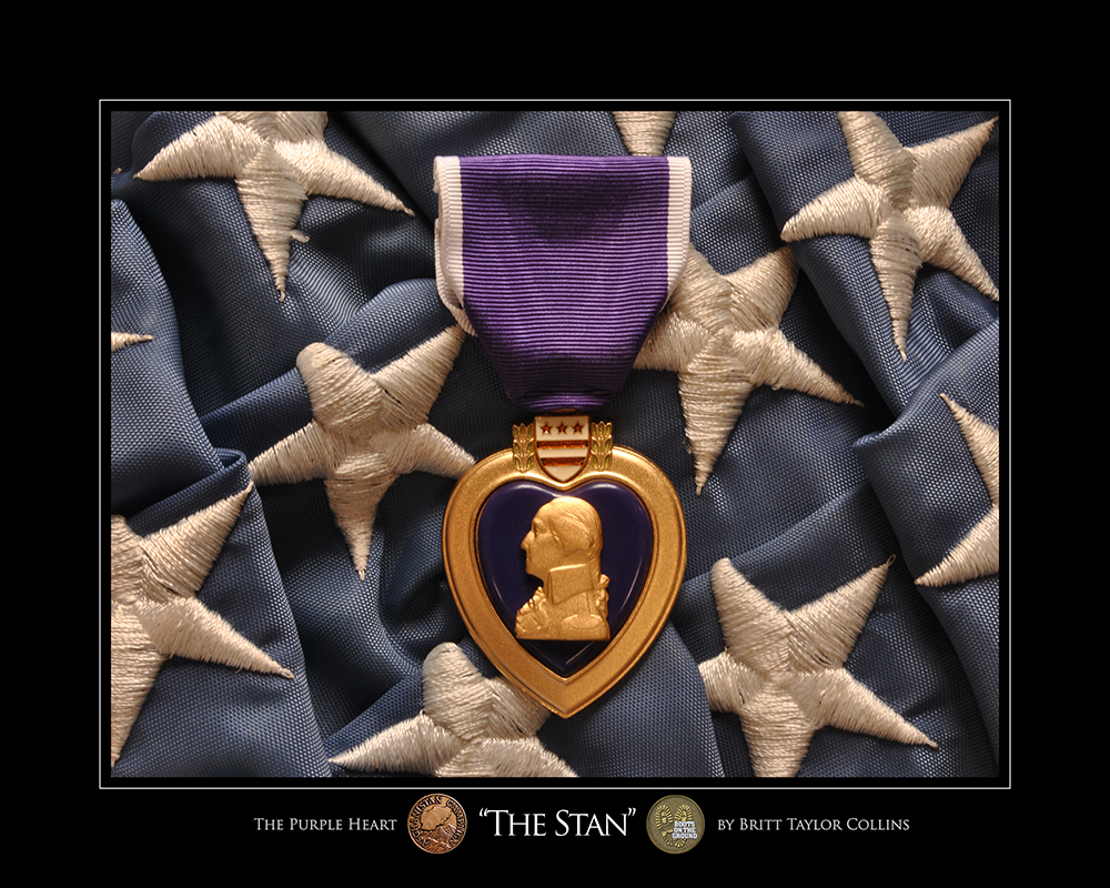 "THE SANDBOX" Purple Heart for Iraq War