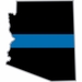 Thin Blue Line Arizon State Decal