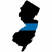 Thin Blue Line New Jersey State Decal