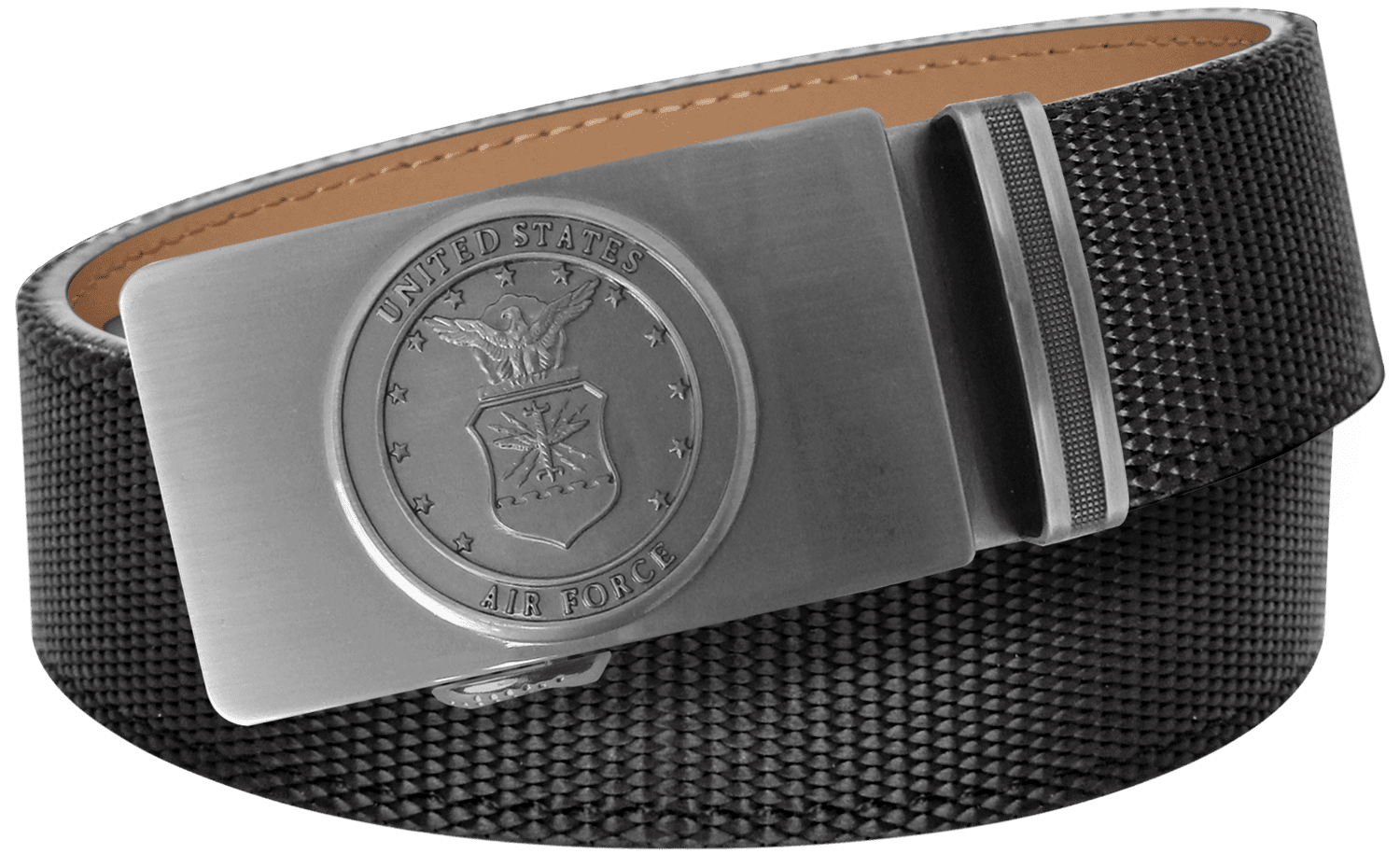 U.S. Air Force Black Nylon Weave Slide Belt