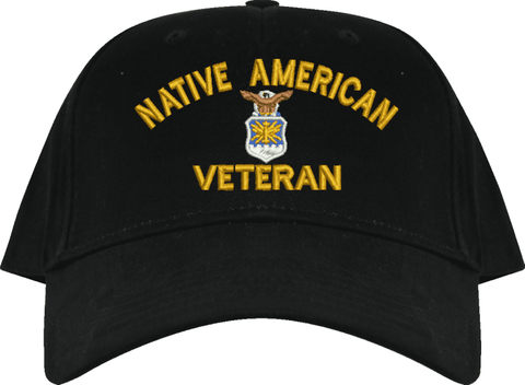 U.S. Air Force Native American Veteran Custom Embroidered Cap