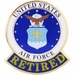 U.S. Air Force Retired 1 1/8" Lapel Pin