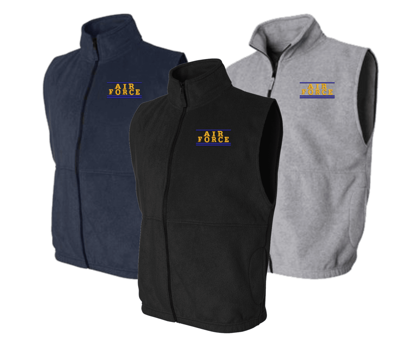 U.S. Air Force Script Full-Zip Fleece Vest