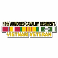 11th Armored Cavalry Regiment Vietnam Veteran License Plate Frame