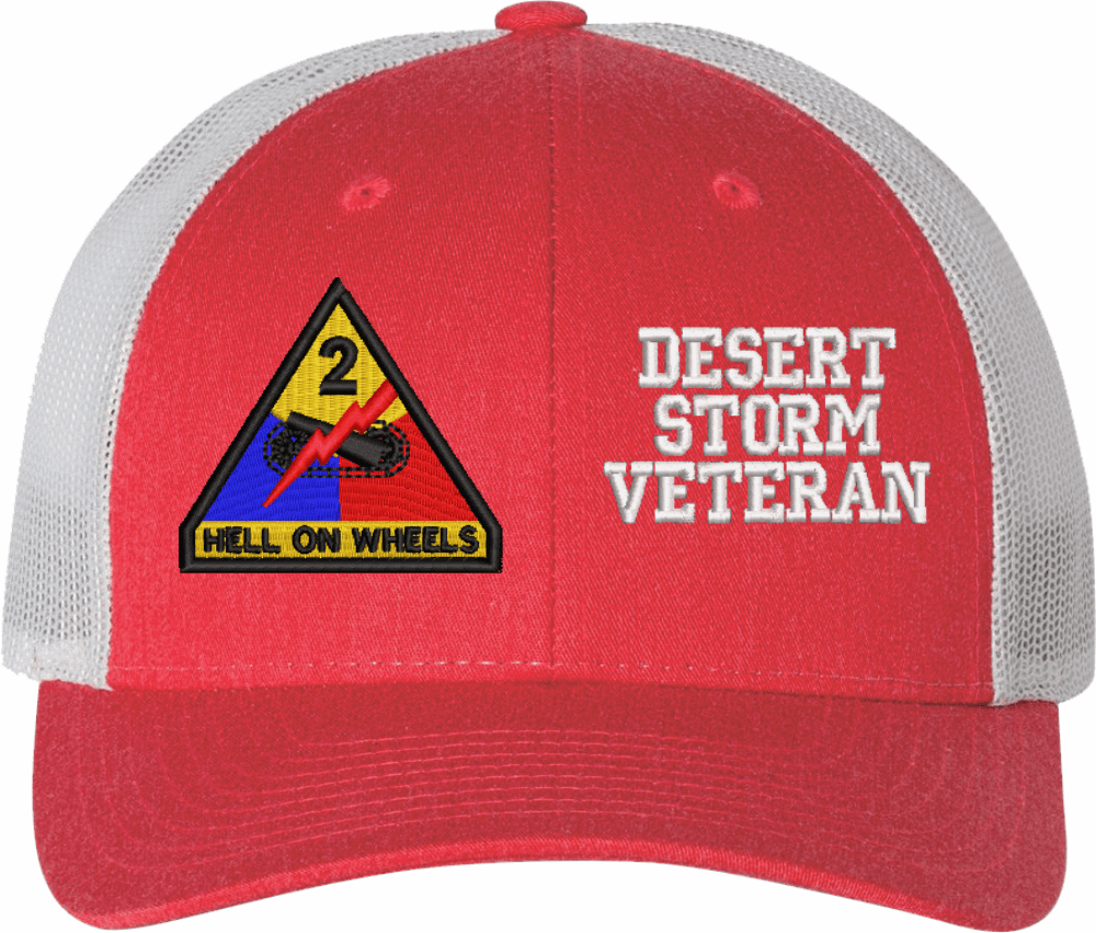U.S. Army 2nd Armored Division Desert Storm Veteran Women's Split-Cap