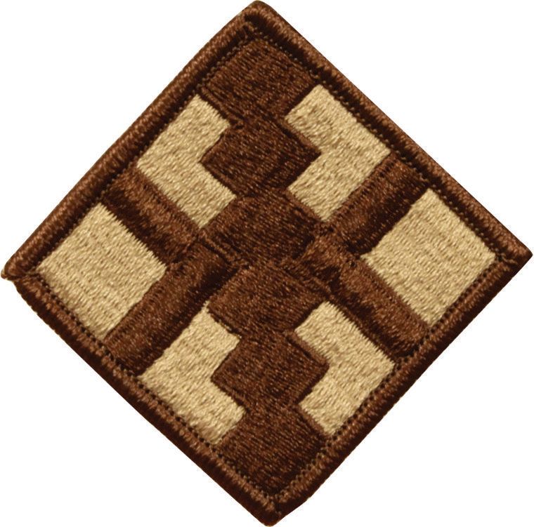 U.S. Army 411th Engineering Brigade Desert 2.75 inch Military Patch