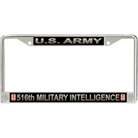 U.S. Army 516th Signal Brigade License Plate Frame