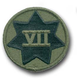 U.S. ARMY 7th CORPS SUBDUED 3" MILITARY PATCH
