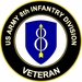 U.S. Army 8th Infantry Division Veteran Sticker Decal