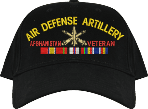 U.S. Army Air Defense Artillery Afghanistan Veteran Embroidered Cap