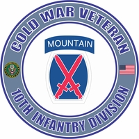 U.S. Army Veteran 10th Mountain Infantry Division Sticker