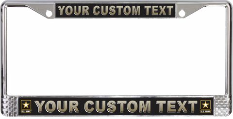 U.S. Army Custom License Plate Frame