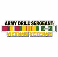 U.S. Army Vietnam Veteran Window Decal Strip