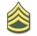 U.S. Army E-6 Staff Sergeant Rank Insignia Window Sticker