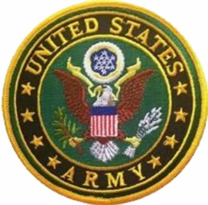 U.S. Army Logo 4" Patch with Velcro Backing