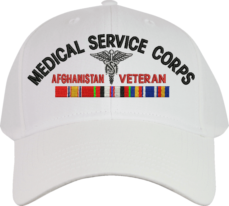 U.S. Army Medical Service Corps Afghanistan Veteran Embroidered Cap