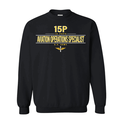 U.S. Army MOS 15p Aviation Operations Specialist Sweatshirt