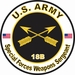 U.S. Army MOS 18B Special Forces Weapons Sergeant