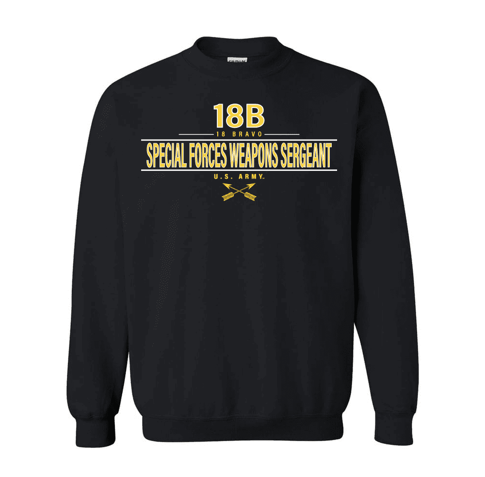 U.S. Army MOS 18B Special Forces Weapons Sergeant Sweatshirt