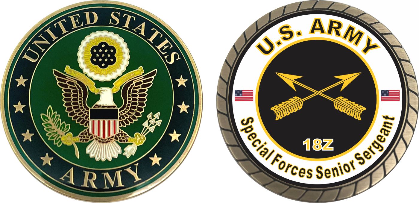 U.S. Army MOS 18Z Special Forces Senior Sergeant Challenge Coin