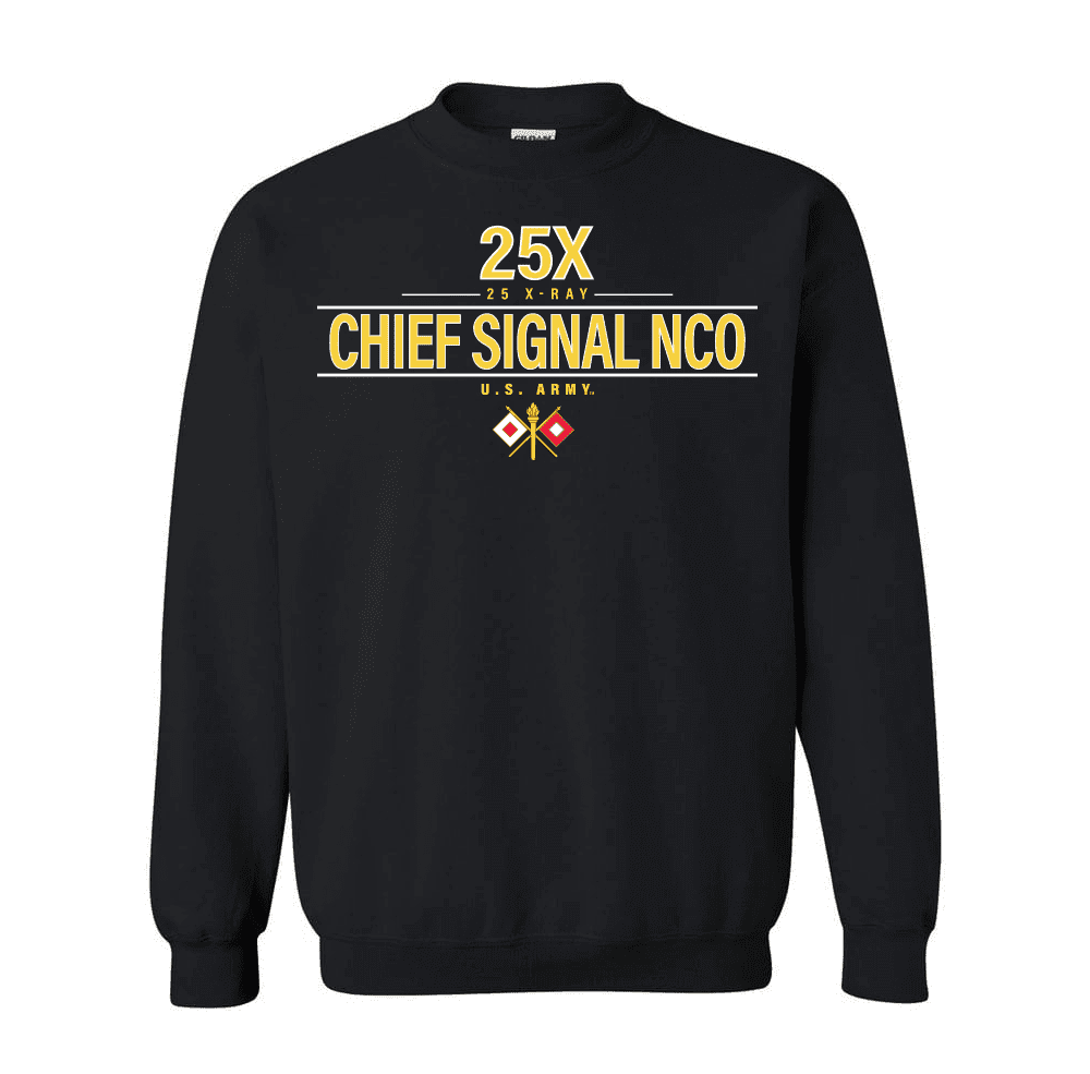 U.S. Army MOS 25x Chief Signal Nco Sweatshirt