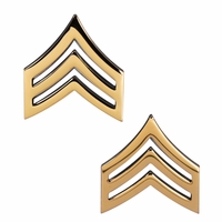 U.S. Army First Sergeant Gold Collar Rank Insignia
