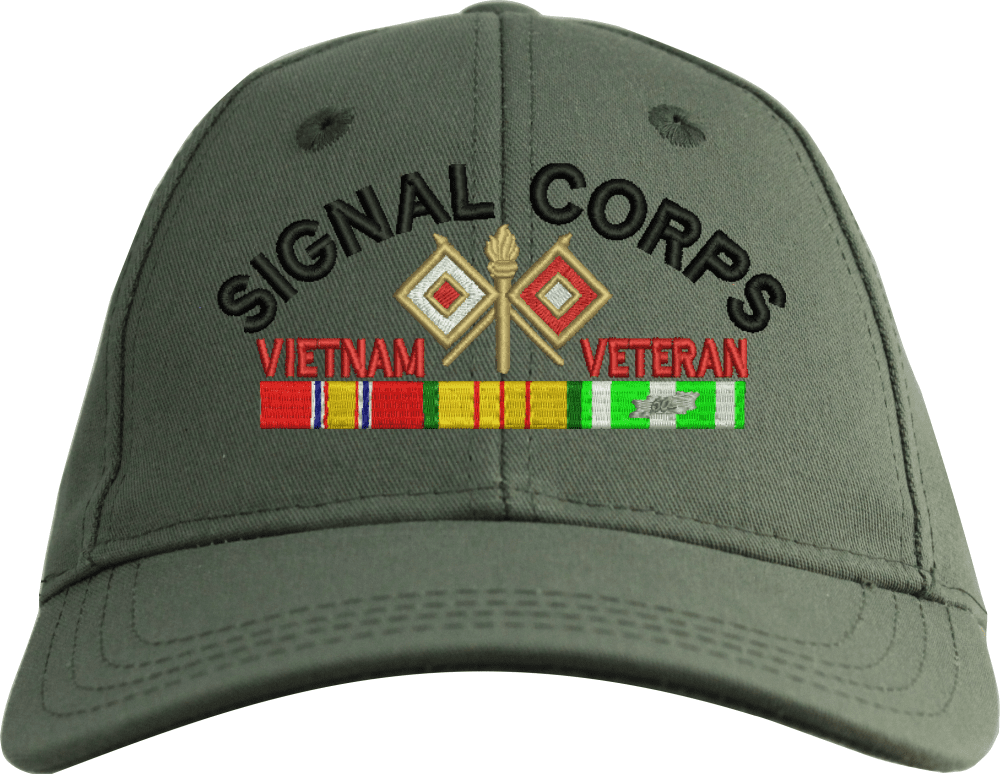 U.S. Army Signal Corps Vietnam Veteran Embroidered Cap