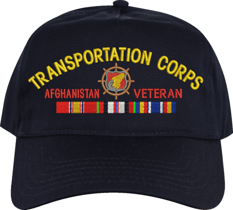 U.S. Army Transportation Corps Afghanistan Veteran Embroidered Cap