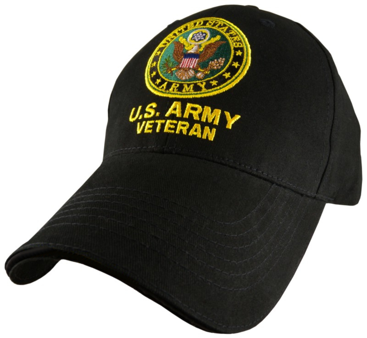 U.S. Army Veteran with Logo Direct Embroidered Cap