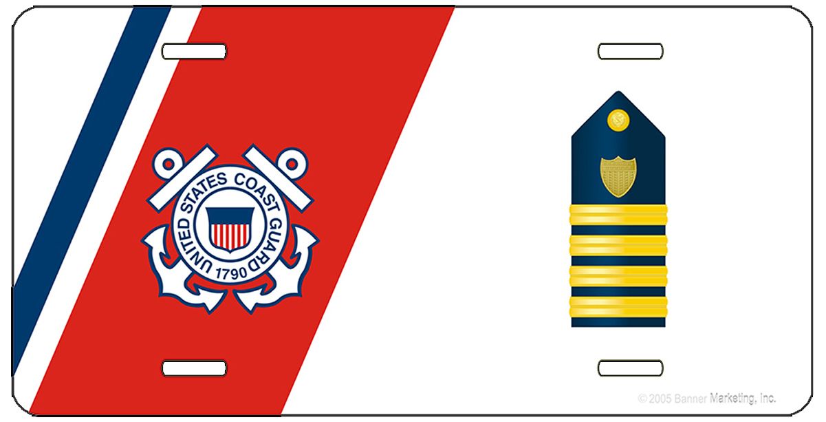 U.S. Coast Guard Captain License Plate