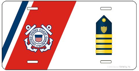 U.S. Coast Guard Captain License Plate