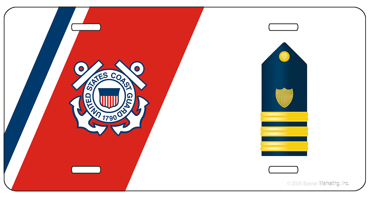 U.S. Coast Guard Commander License Plate