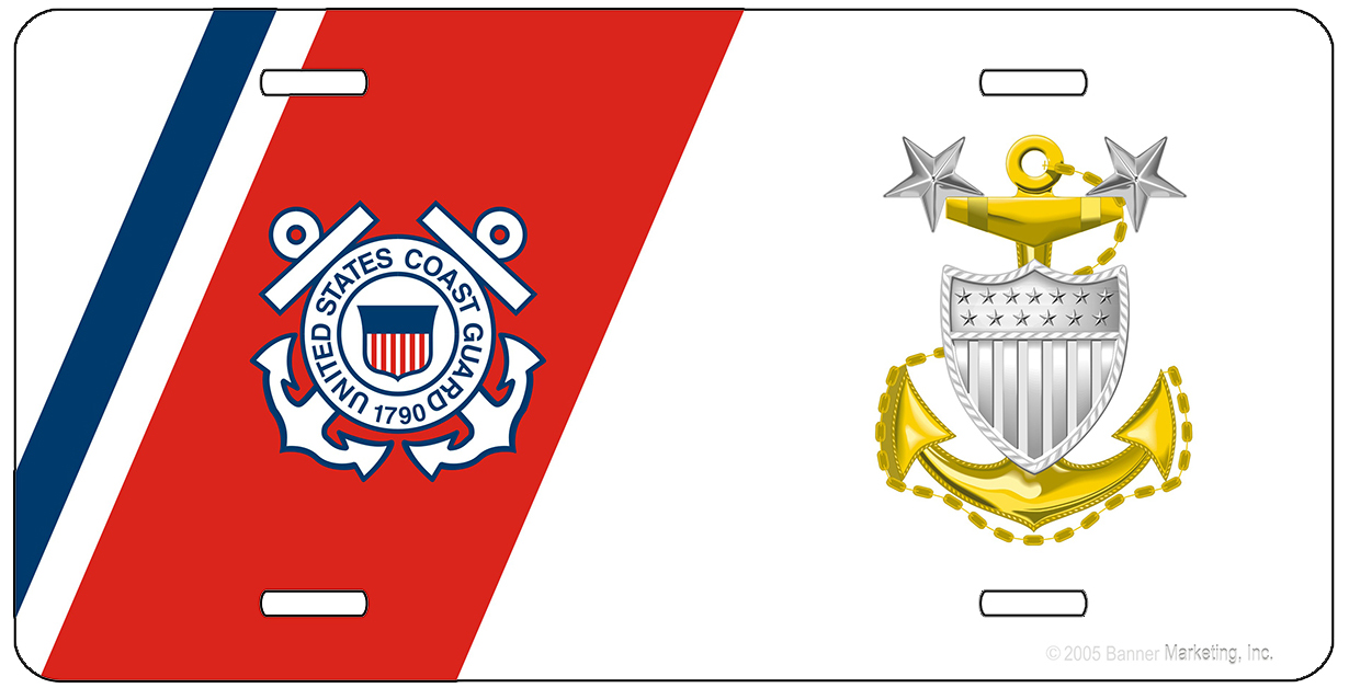 U.S. Coast Guard Master Chief Petty Officer License Plate